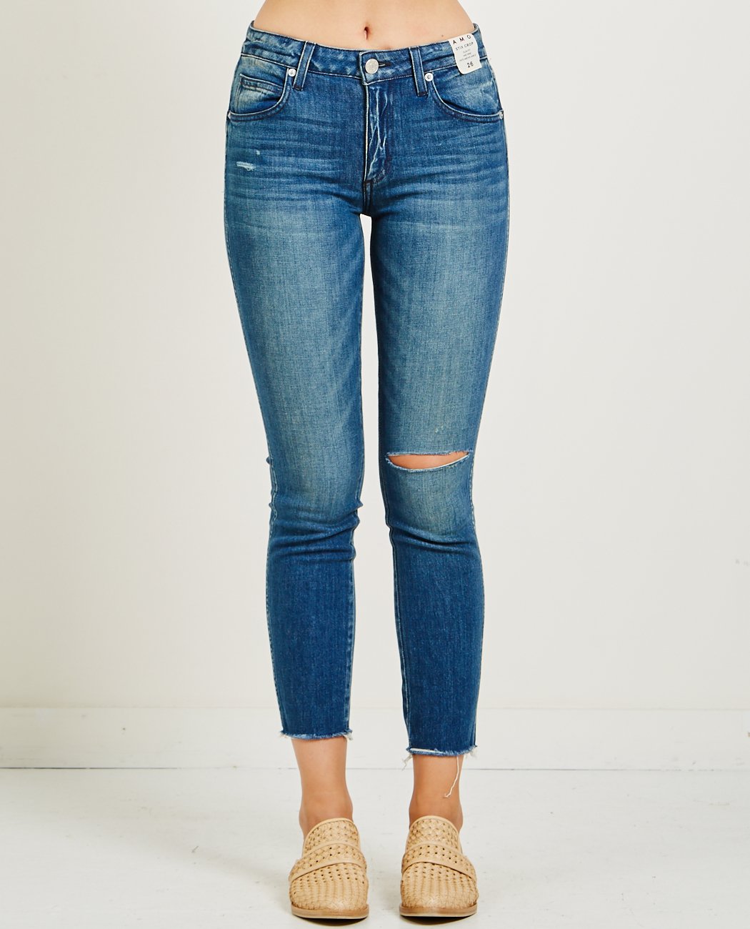 amo denim STIX CROP JEAN - NIGHT OWL | Garmentory