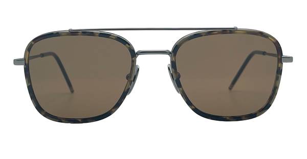 Thom Browne Rectangular Aviator Sunglasses - Dark Brown | Garmentory