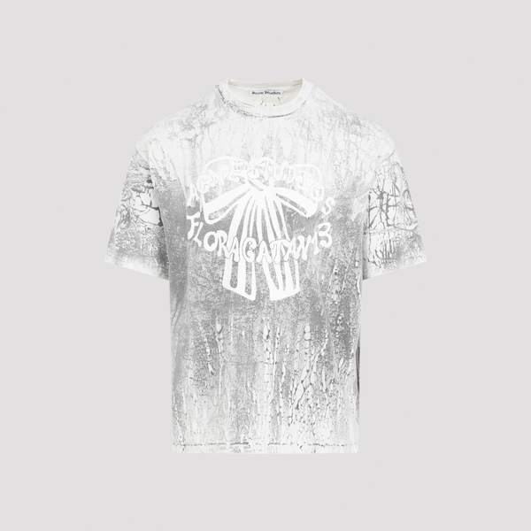 Acne Studios Logo Tee - Faded Black | Garmentory