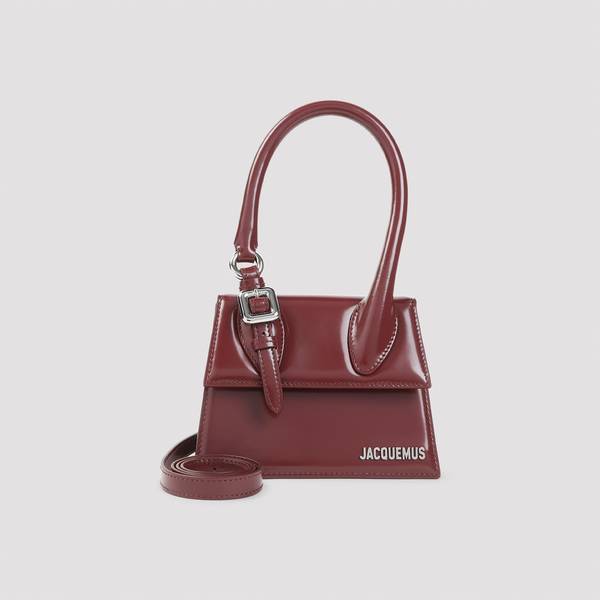 Jacquemus Le Chiquito Moyen Boucle Handbag - Burgundy | Garmentory