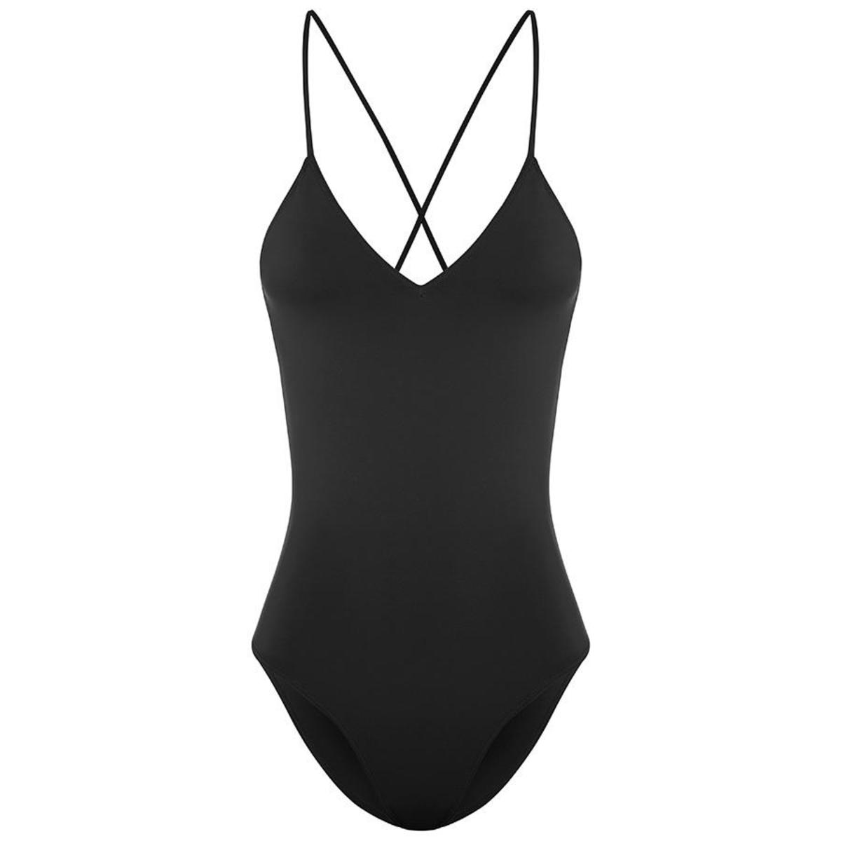 Ephemera Laced Back One Piece - Noir | Garmentory