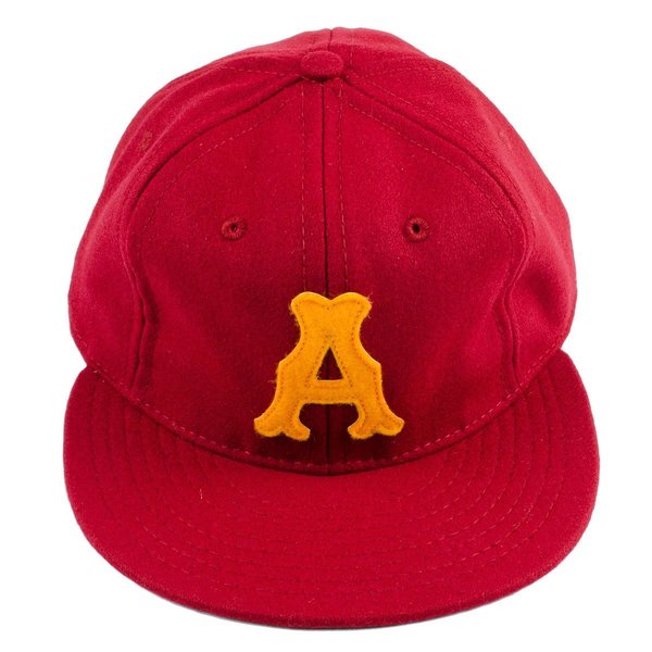 Ebbets - Amarillo Gold Sox 1961 Adjustable Cap - Burgundy Wool | Garmentory