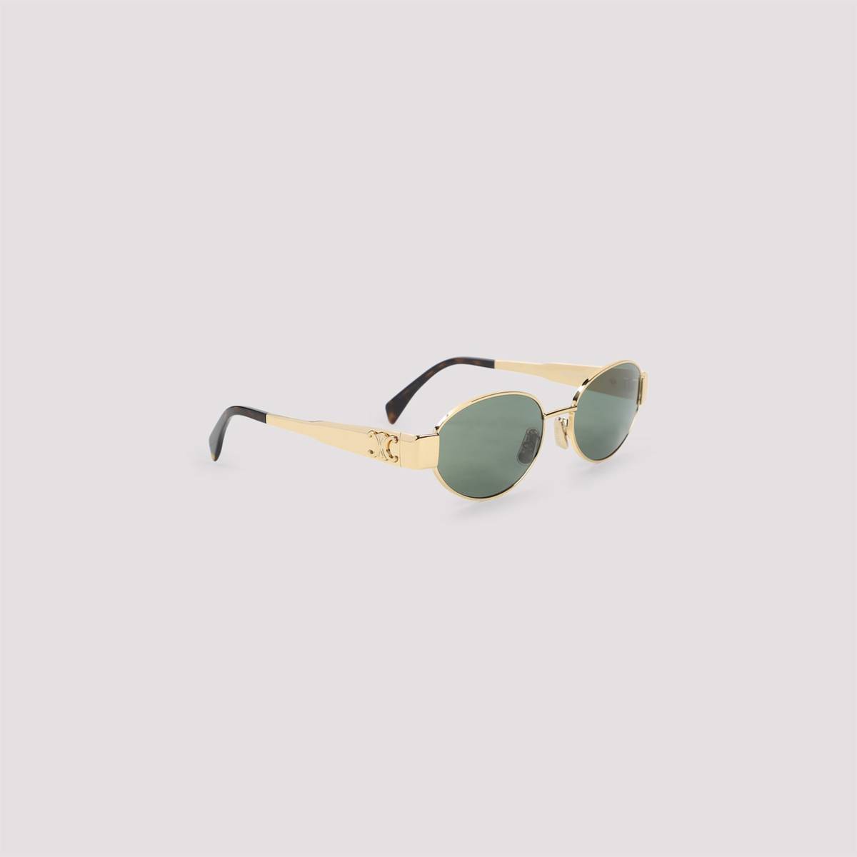 Celine Triomphe 01 Sunglasses - Gold Green | Garmentory