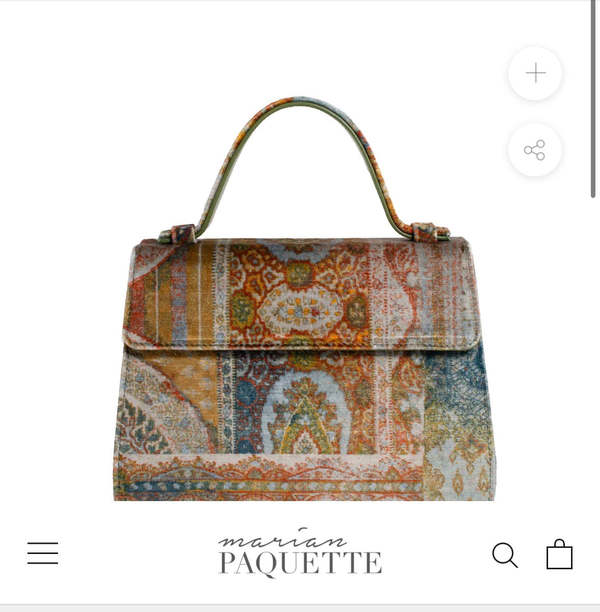 Alchemy Works Marian Paquette Jackie in Italian Printed Velvet Clutch ...