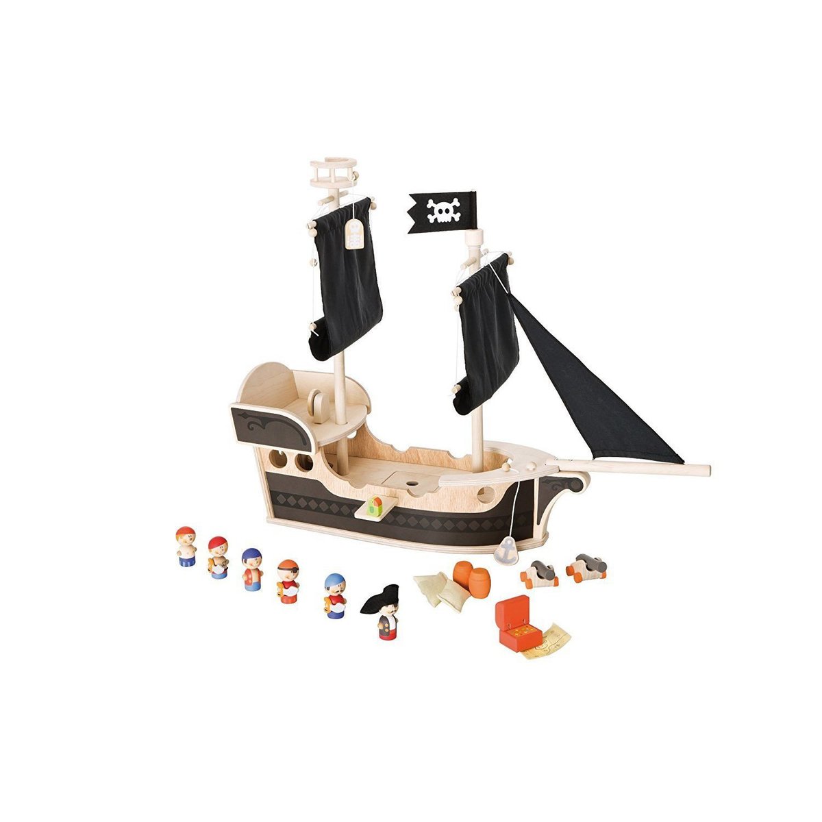 Kids Sevi Large Wooden Pirate Ship Toy | Garmentory
