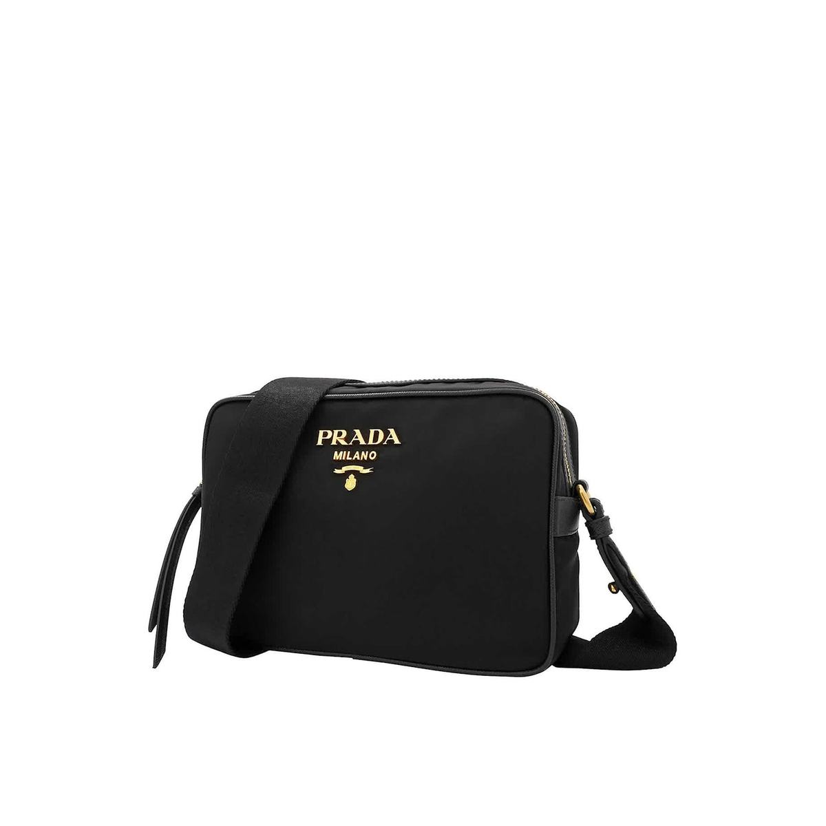 Prada Nylon Logo Camera Bag - Black | Garmentory