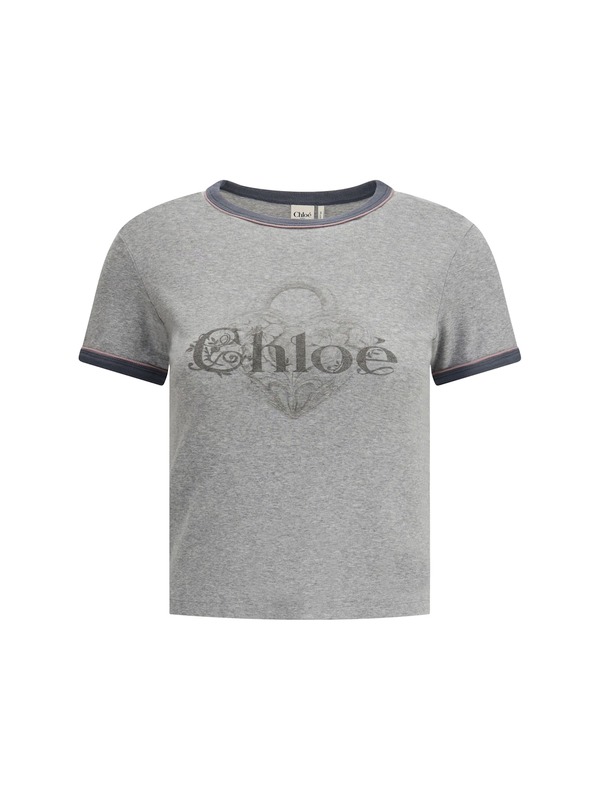 Chloé Baby Fit Logo T-shirt - Gray | Garmentory