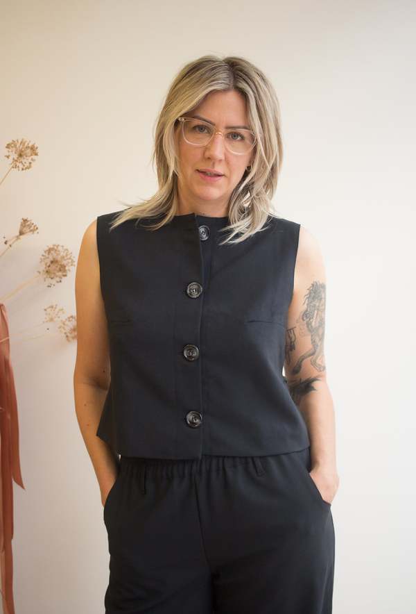 Valerie C Sleeveless Jacket | Garmentory