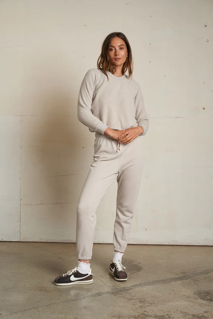 Perfect White Tee Ziggy Reverse Fleece Shrunken Crew | Garmentory