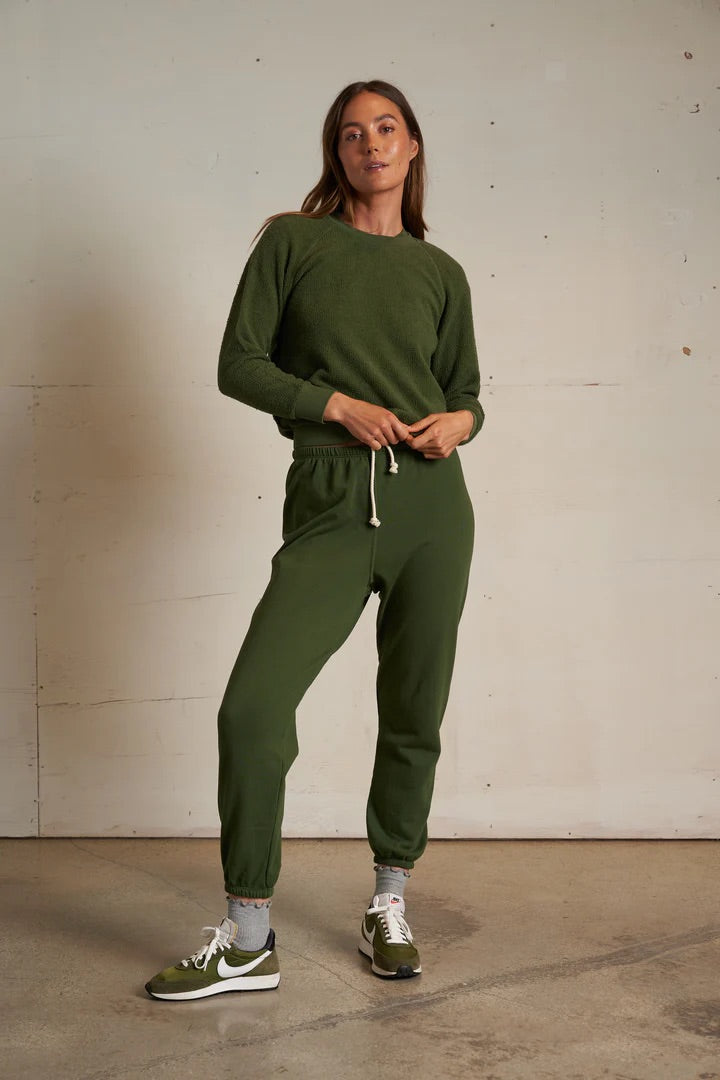 Perfect White Tee Ziggy Reverse Fleece Shrunken Crew | Garmentory