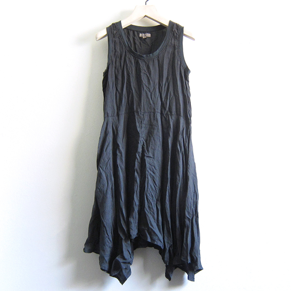 Flax Designs Edgy Dress - Faded Black | Garmentory