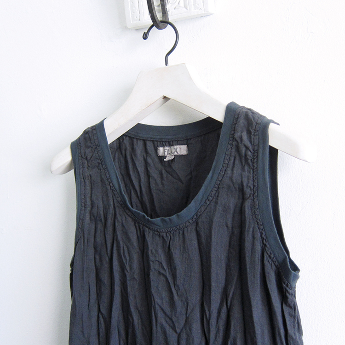 Flax Designs Edgy Dress - Faded Black | Garmentory