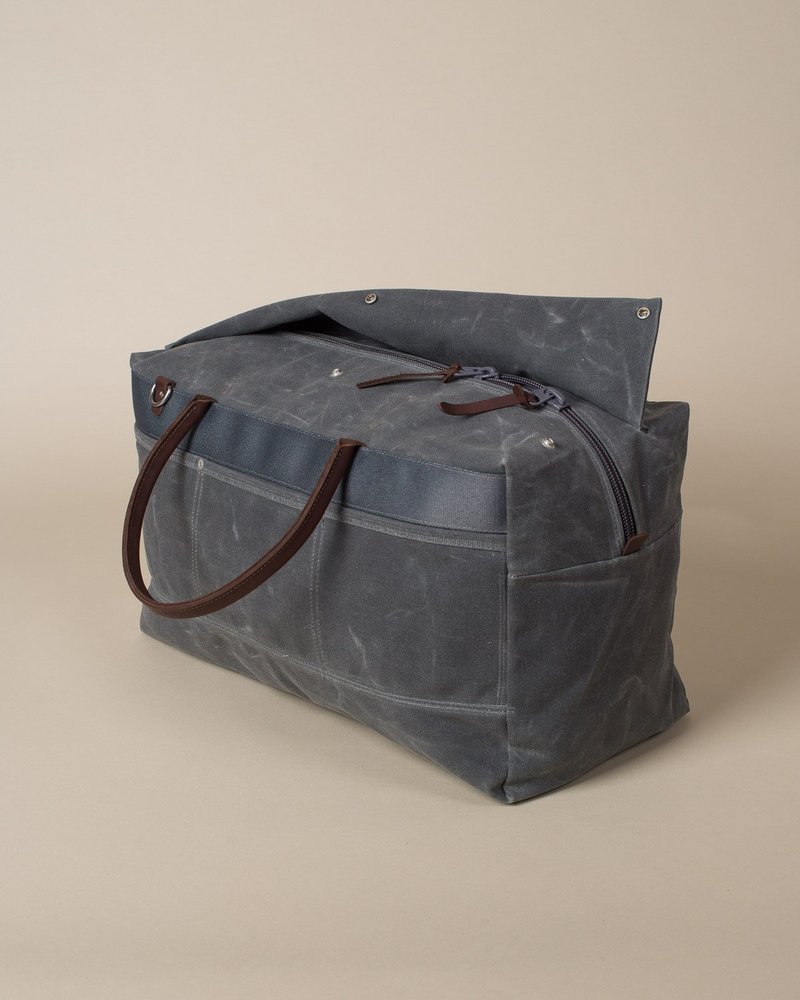 Wood&Faulk Grand Tourer Duffel - North Coast Grey | Garmentory