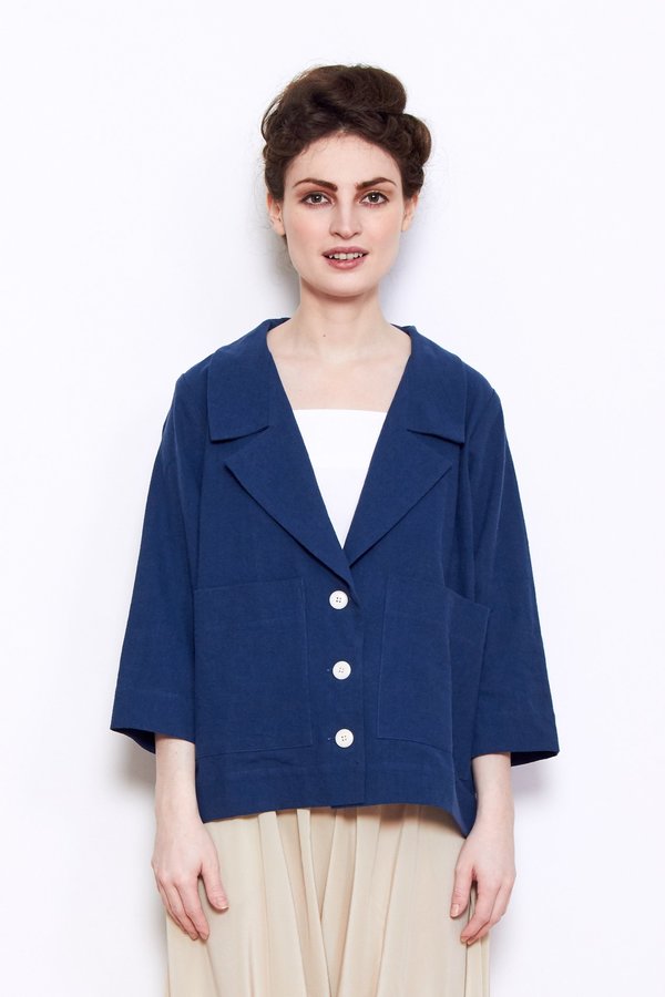 Ilana Kohn Rudy Blazer - Royal | Garmentory