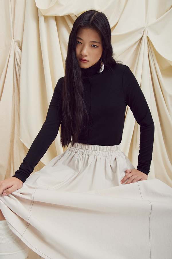 Eve Gravel Orphe Top - Noir | Garmentory