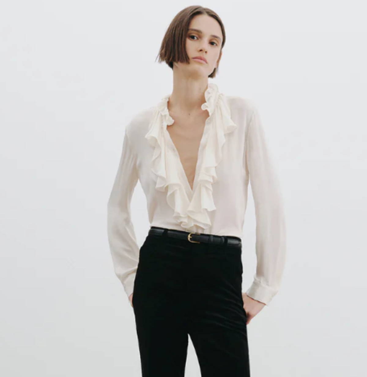 Nili Lotan Lily Blouse - Ivory | Garmentory