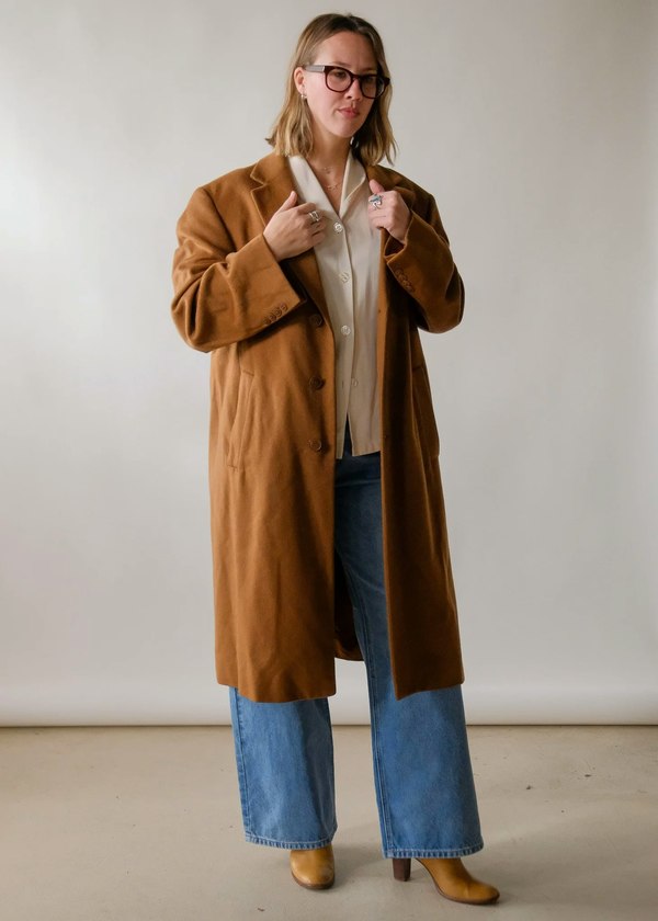Caramel Faconnable Cashmere Overcoat - Caramel | Garmentory