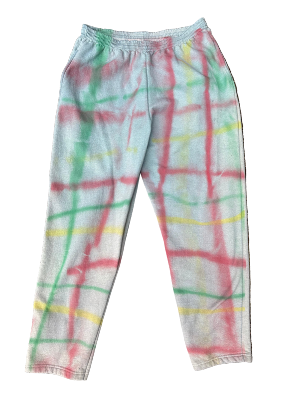 Audrey Louise Reynolds Unisex Rad Plaid Straight Leg Cotton Sweatpants ...