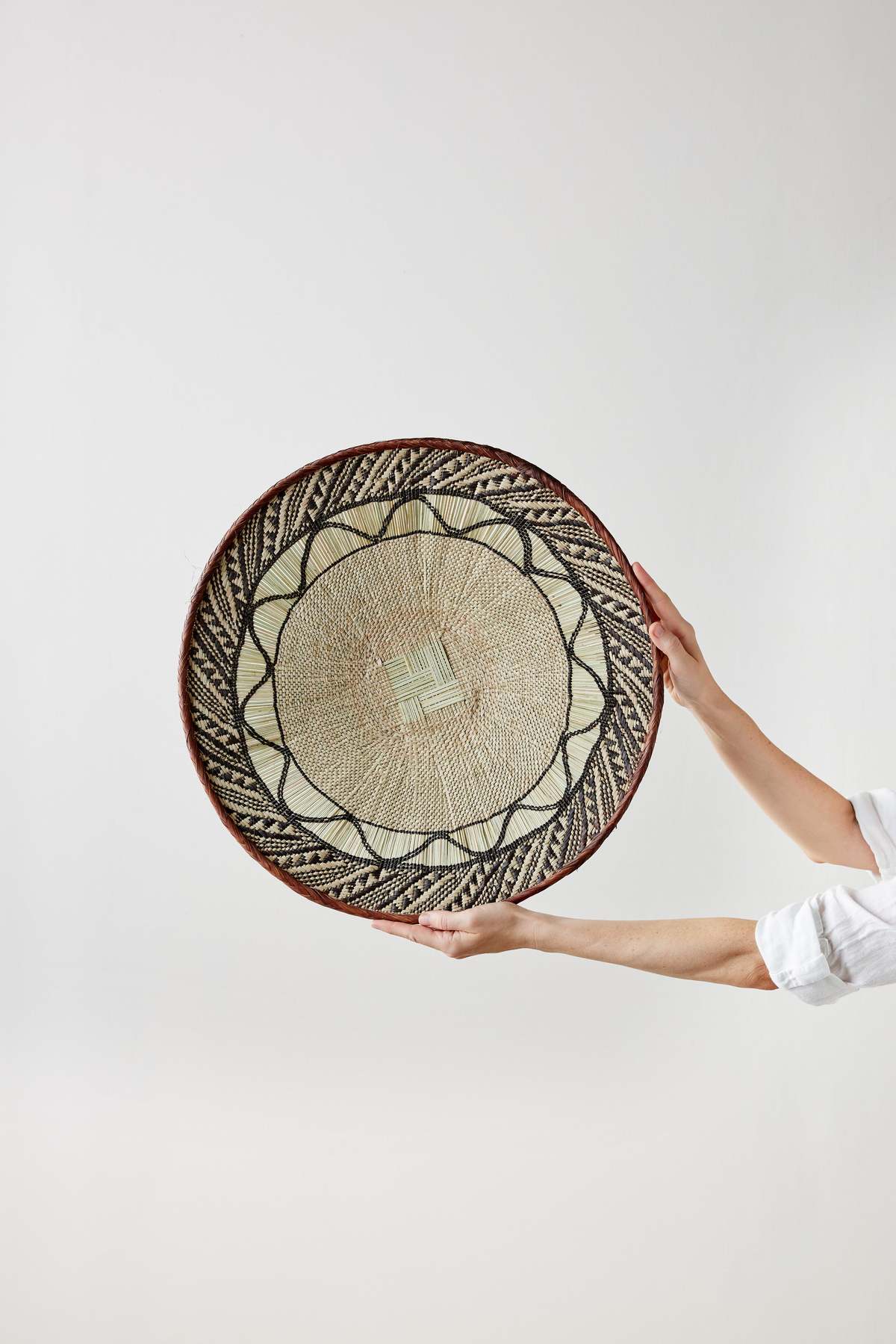 Kanju Interiors Binga Lace Patterned Basket | Garmentory