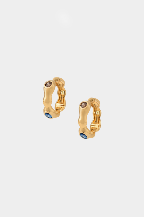 Kara Yoo Mira Hoops Earrings - Gold Plated | Garmentory