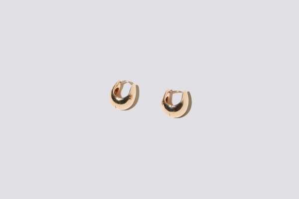 Annika Inez Gentle Slope Hoops Earrings | Garmentory