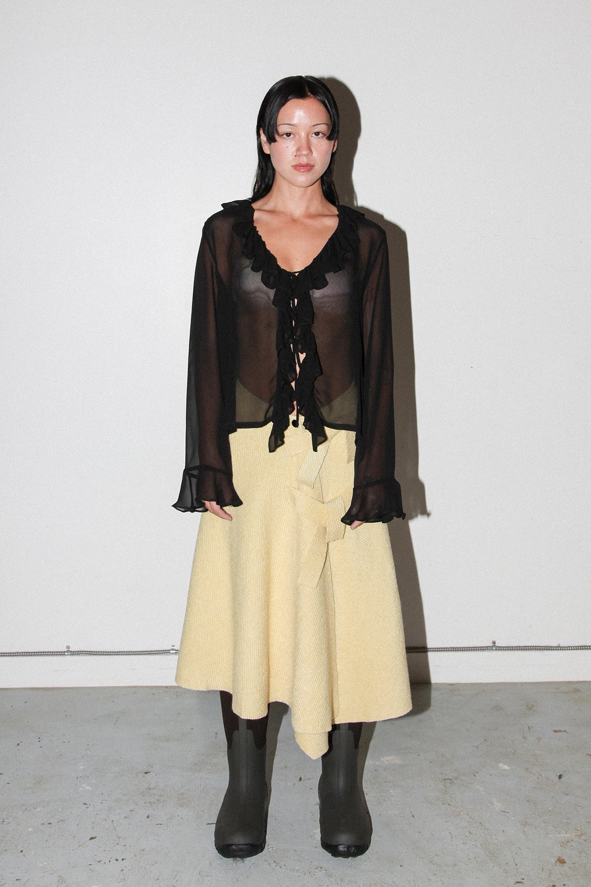 KkCo Slope Wrap Skirt - Butter | Garmentory
