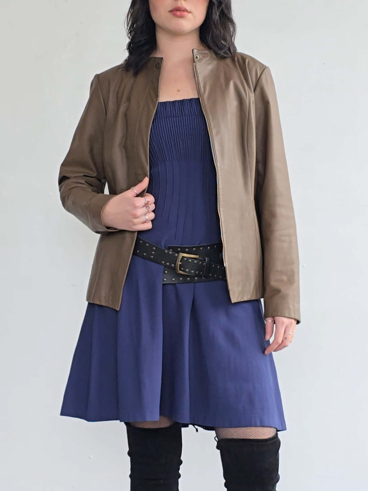 Vintage Italian Leather Coin Hardware Belt | Garmentory