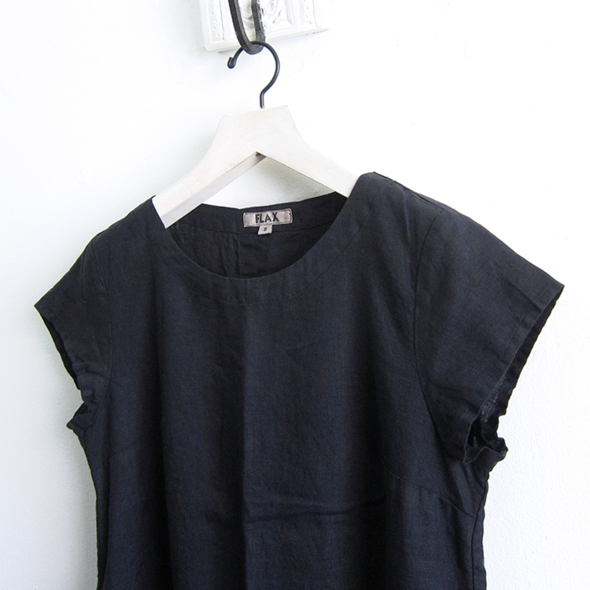 Flax Designs Tuck Back Dress - Ebony | Garmentory