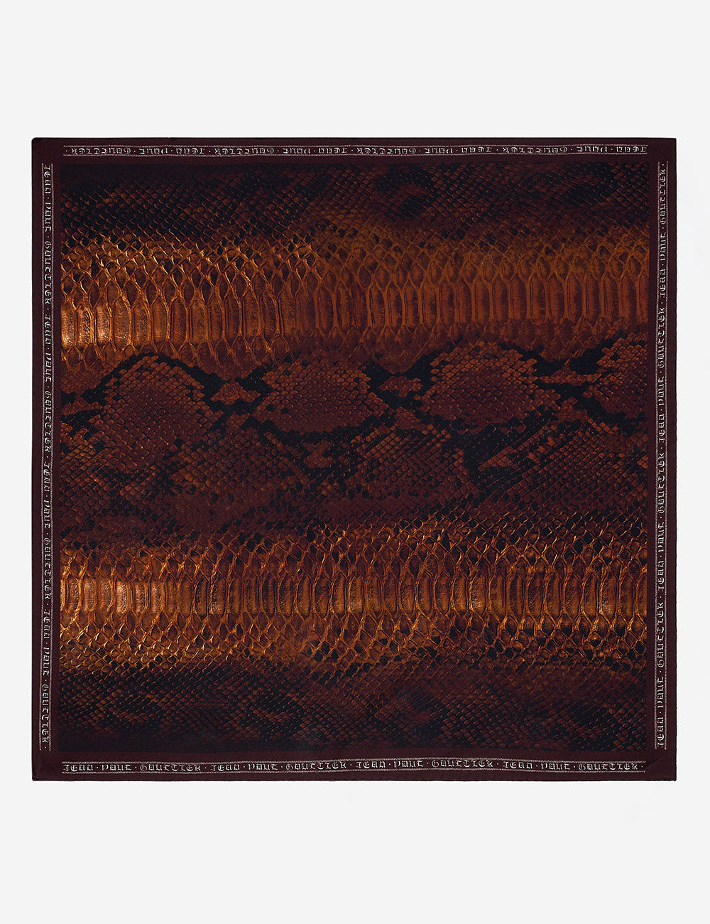 Jean Paul Gaultier Python Silk Scarf | Garmentory