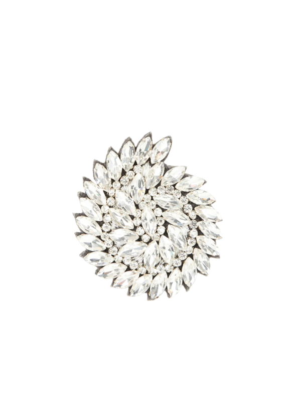 Odeeh Brooch Glass 72100 Brooch - White | Garmentory