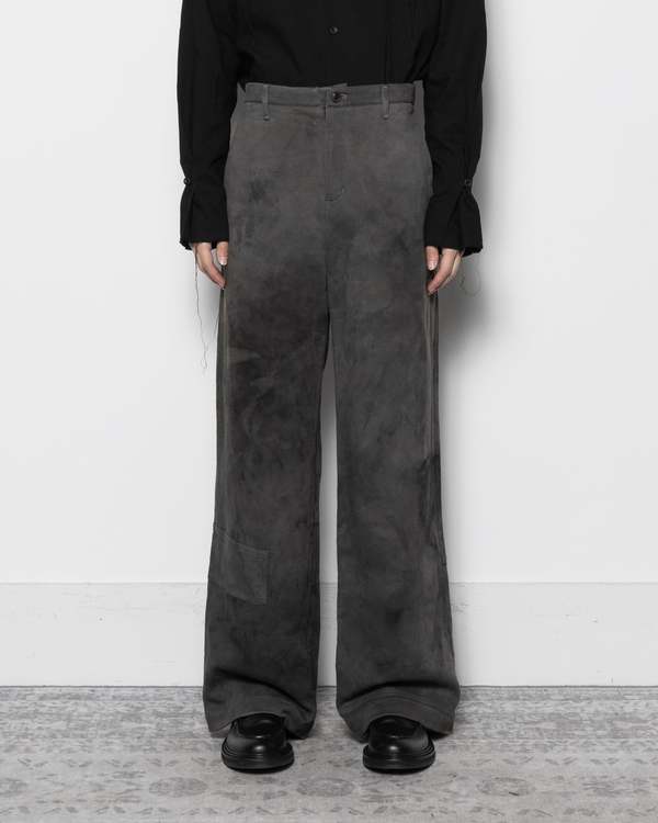 Professor.E Worker Pants in Natural Dyed Grey | Garmentory