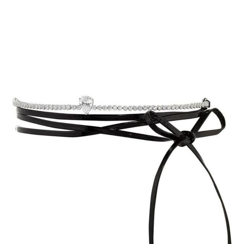 Fallon Monarch Pearl Micro Mini Pointed Wrap Choker Garmentory