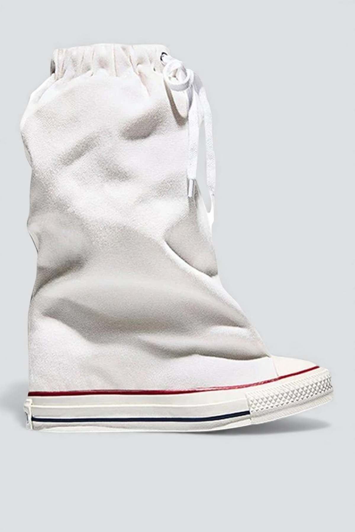 Vaquera White Converse All Star XHi Slouch Wedge Boot | Garmentory
