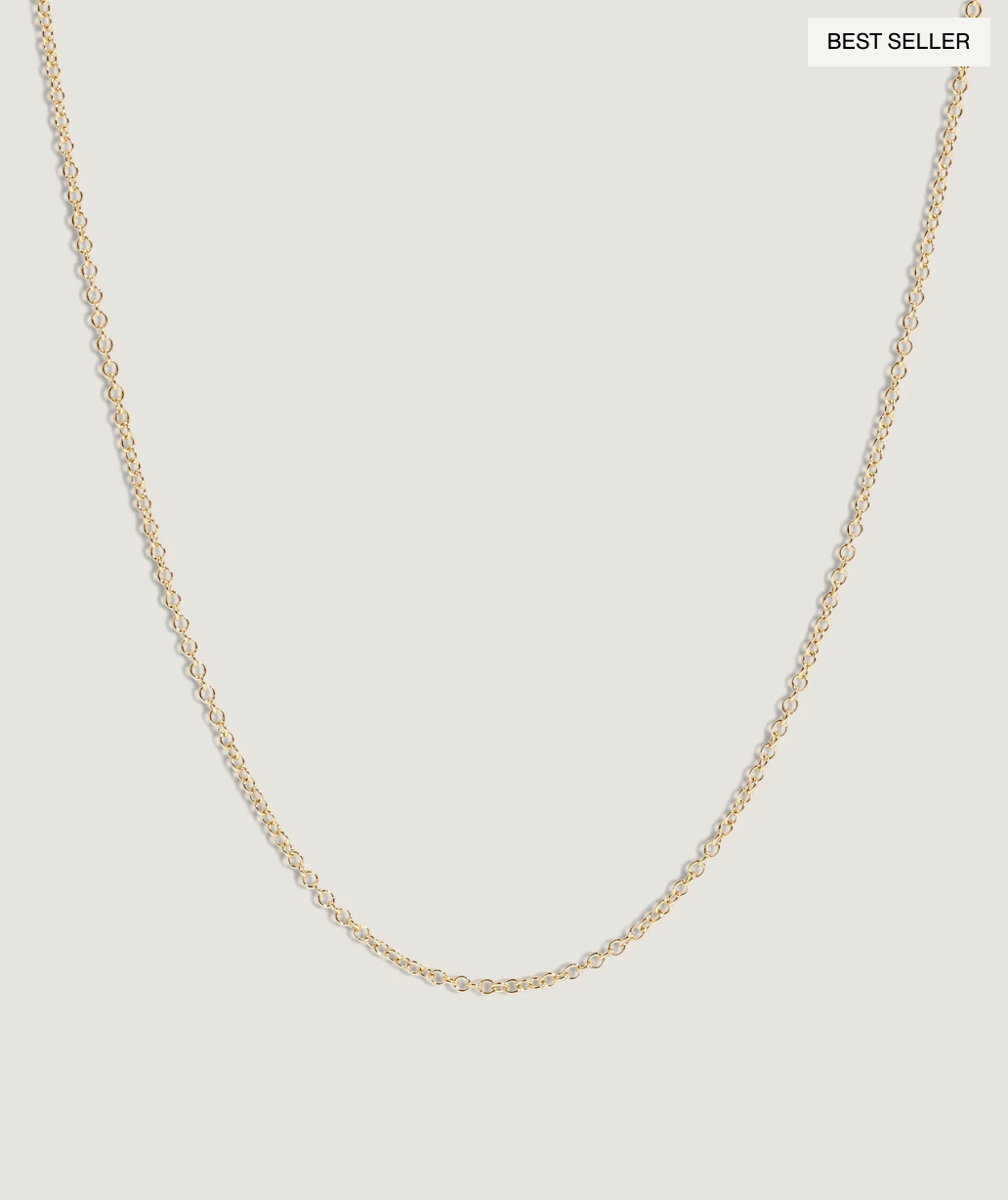 Kinn Micro Rolo Link Chain Necklace | Garmentory