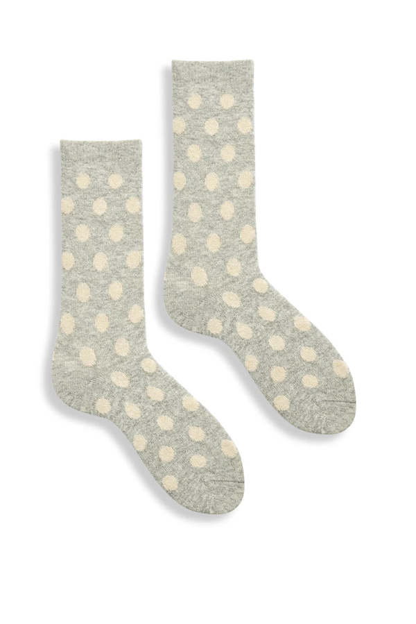 Lisa B. Dot Wool Cashmere Crew Socks | Garmentory