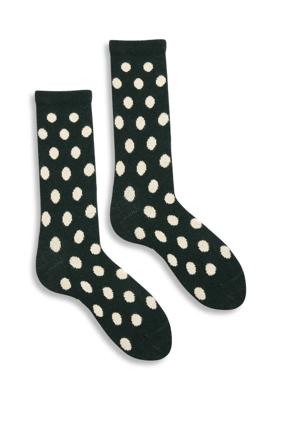 Lisa B. Dot Wool Cashmere Crew Socks | Garmentory