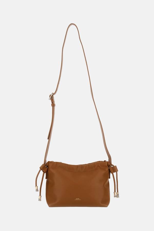 A.P.C. Ninon Mini Shoulder Bag - Brown | Garmentory