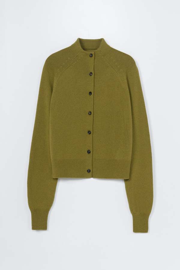 Cordera Merino Wool Perkins Cardigan - Woodbine | Garmentory