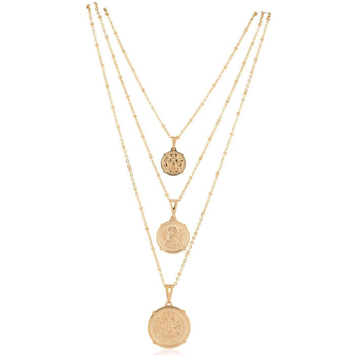Sahira Jewelry Design Emperor Coin Necklace - Gold | Garmentory