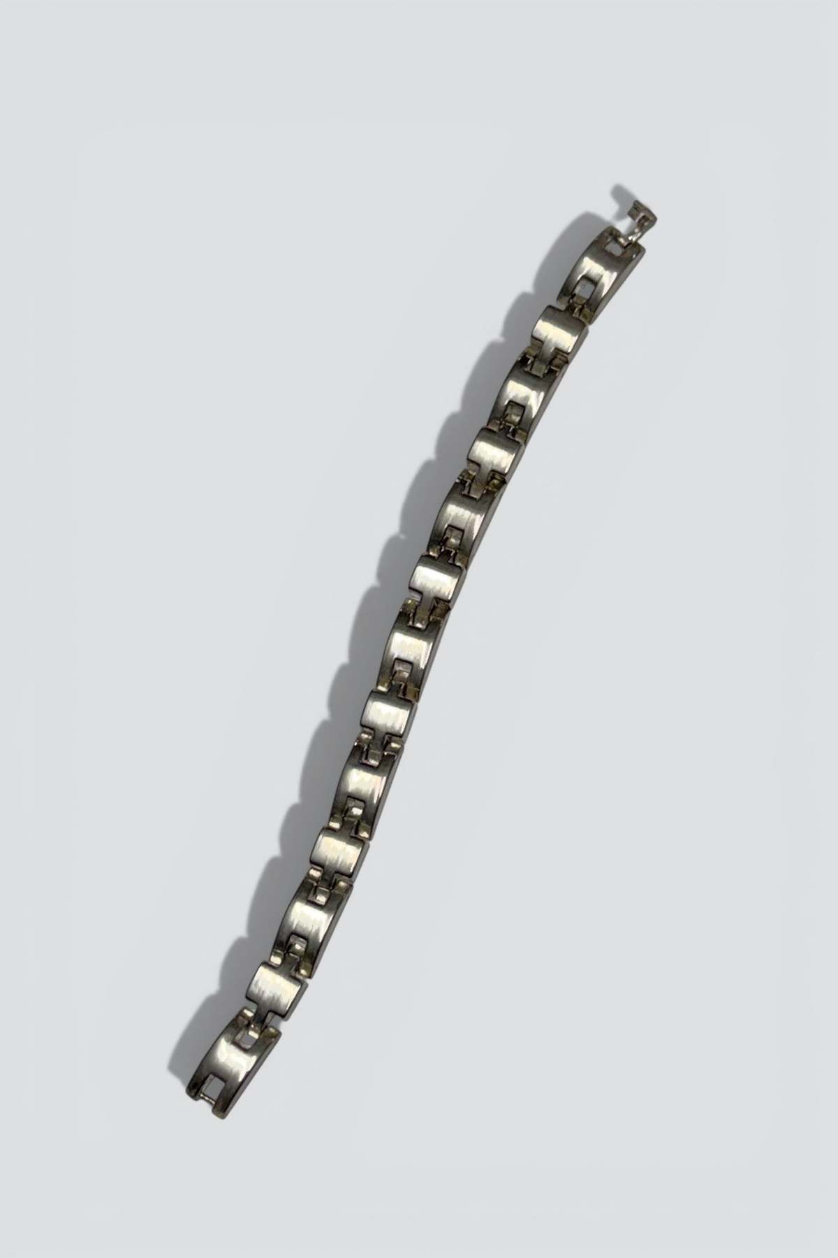 Vintage Modernist Curve Link Bracelet - Sterling Silver | Garmentory