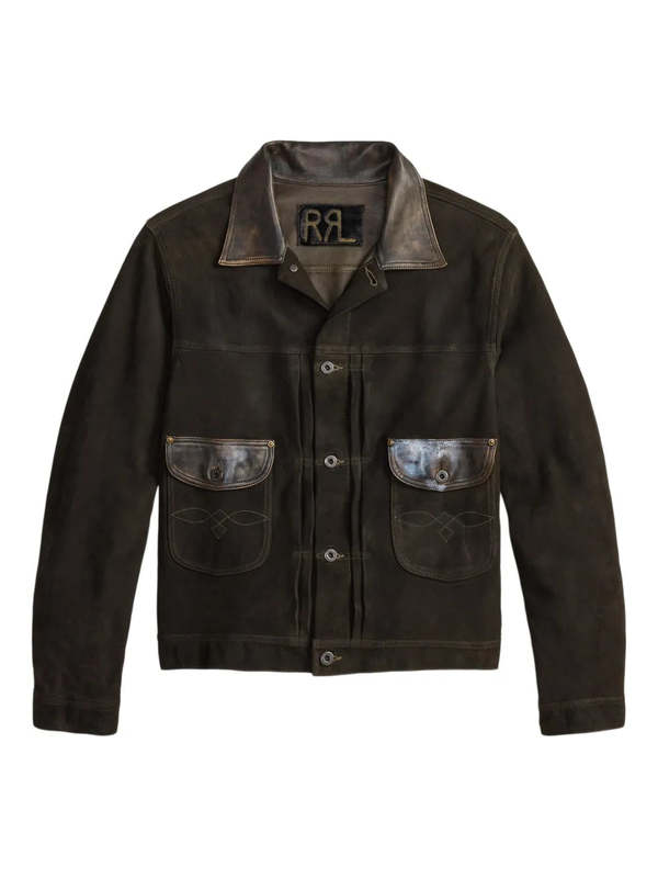 RRL Pickett Sheep Suede Jacket - Black | Garmentory