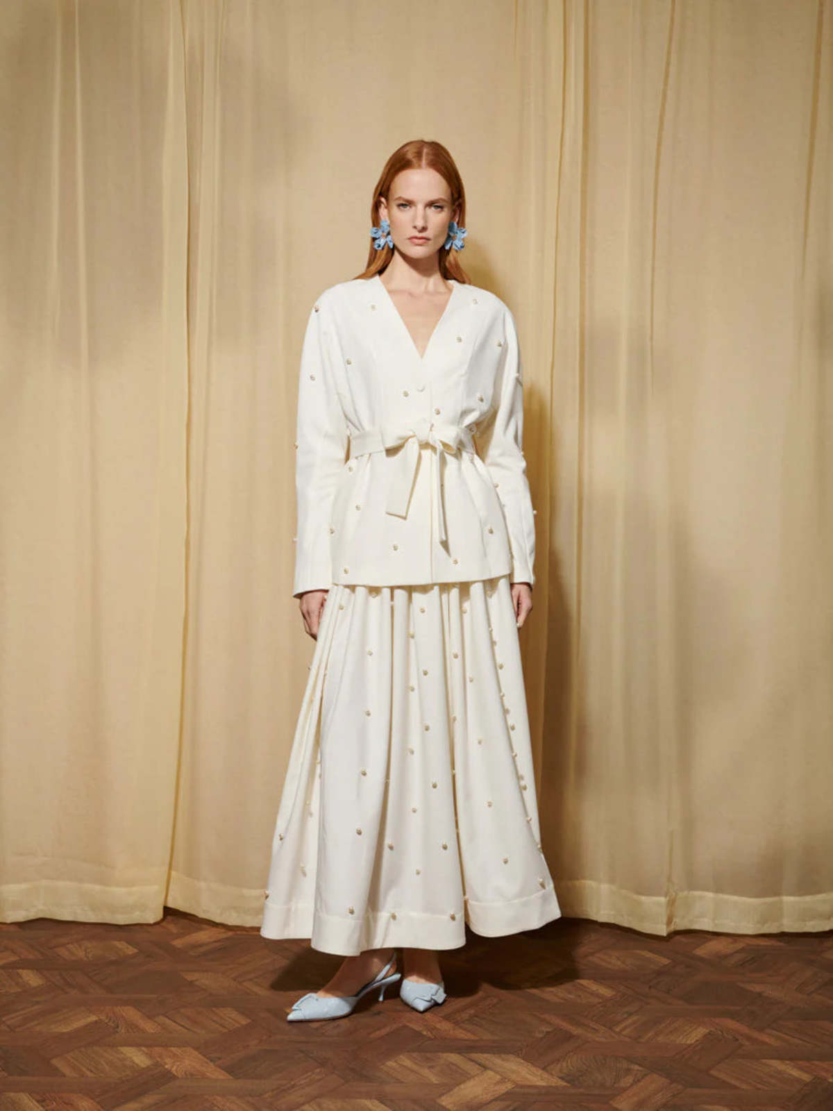Sister Jane Ray Days Pearl Maxi Skirt - Pearl Ivory | Garmentory