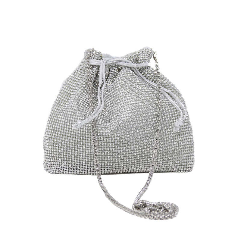 German Fuentes Evening Clutch & Crossbody Bag - Silver | Garmentory