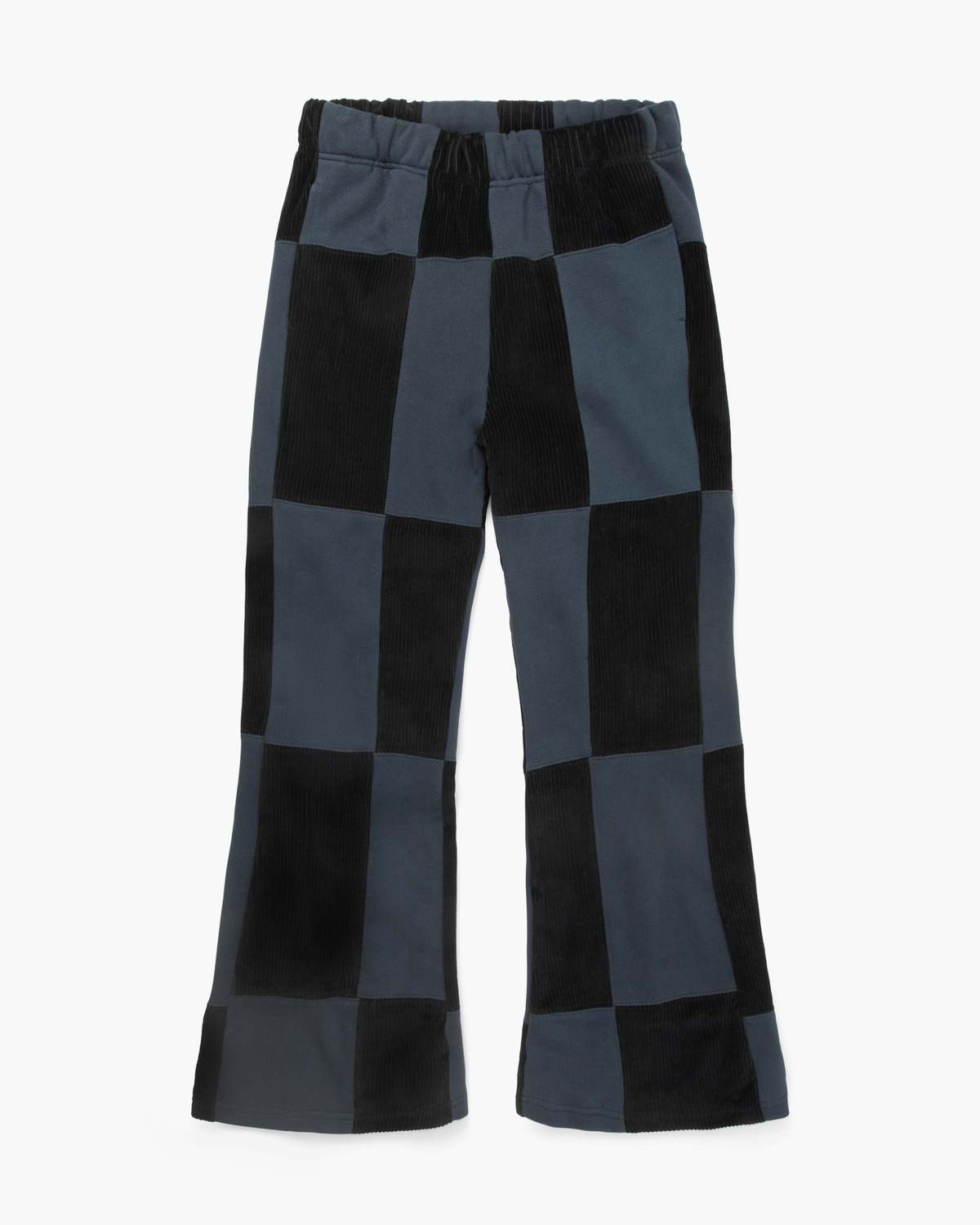 Les Tien Patchwork Bell Bottom Pants - Black | Garmentory