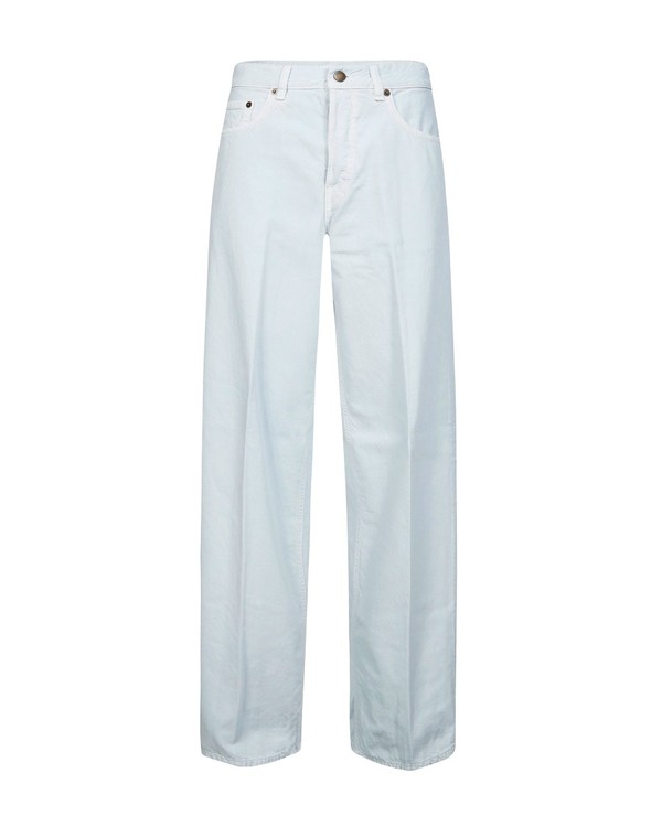 Haikure Relaxed Wide-Leg Denim Pants With Classic Five-Pocket Design ...