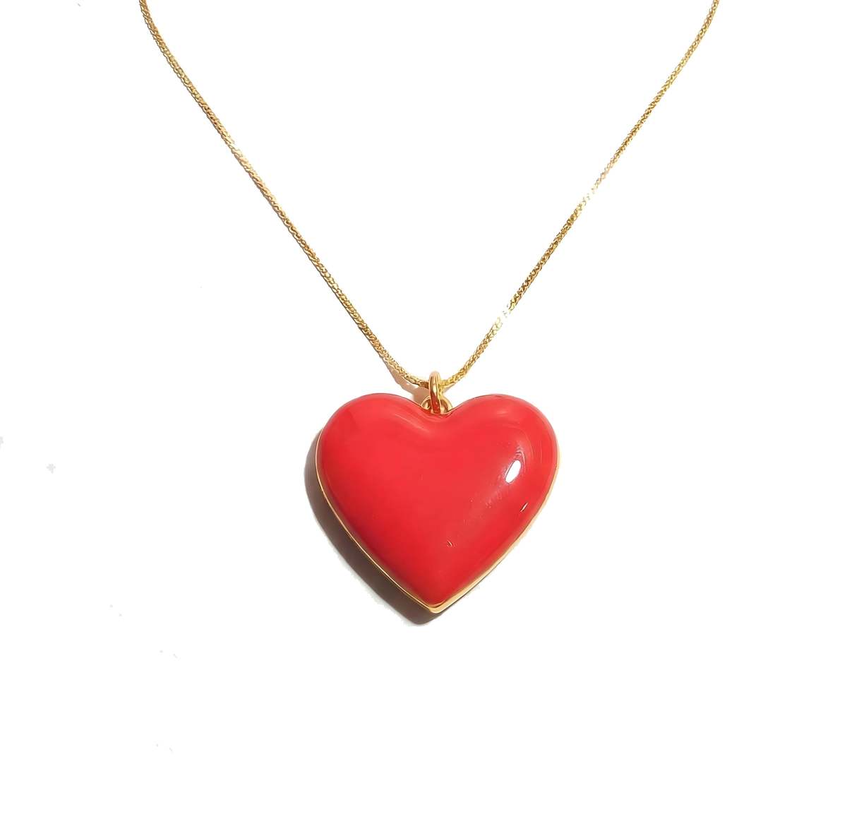 MATTER MATTERS Follow Your Heart Necklace - Red and Black | Garmentory