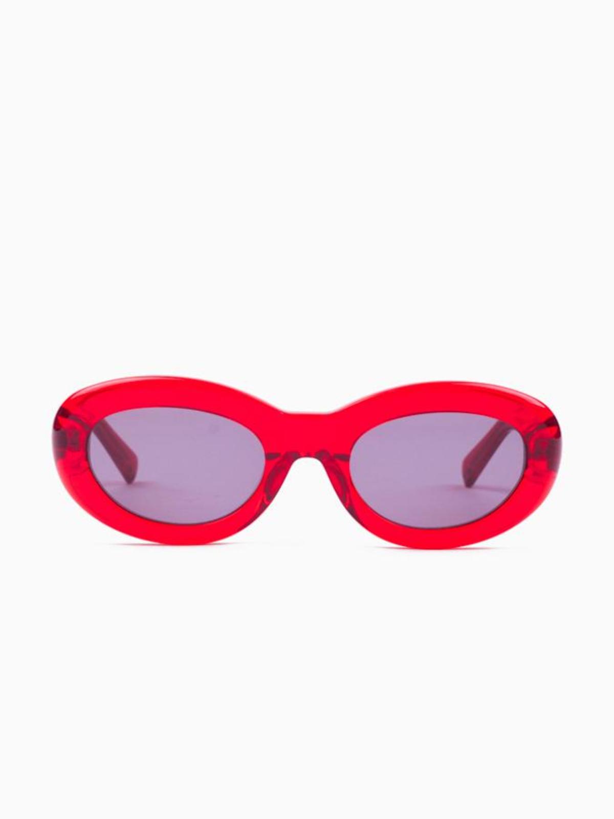 Sun Buddies Courtney Sunglasses - Transparent Red | Garmentory