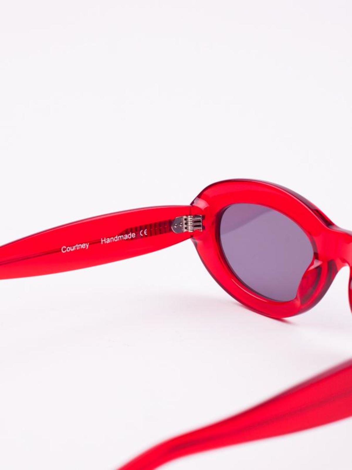 Sun Buddies Courtney Sunglasses - Transparent Red | Garmentory