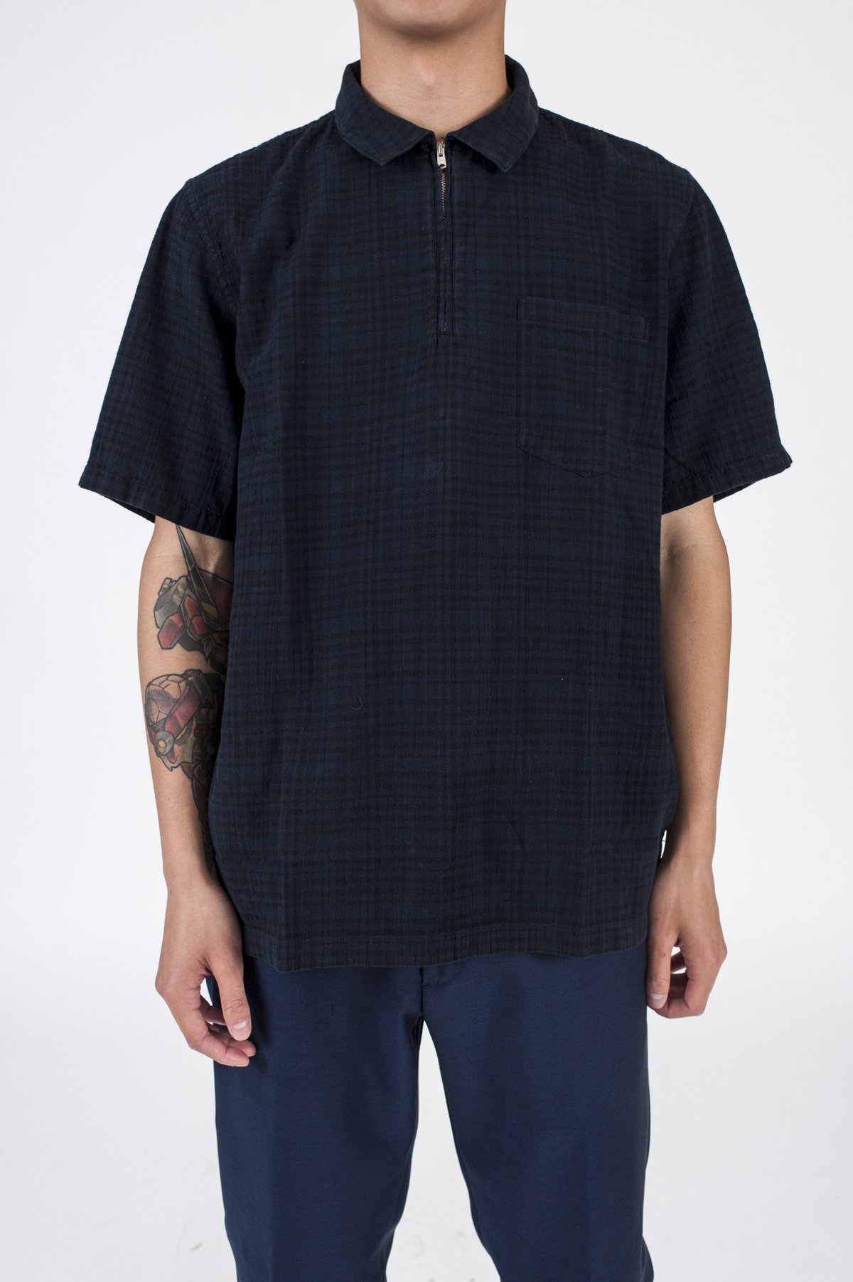 Norse Projects Theo Overdyed Check Shirt | Garmentory