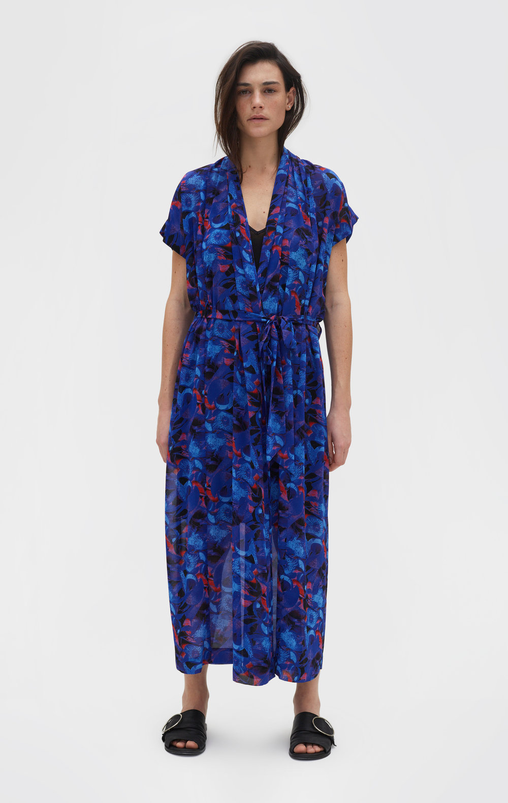 Rodebjer Olympia Dress - Blue Eucalyptus Print | Garmentory